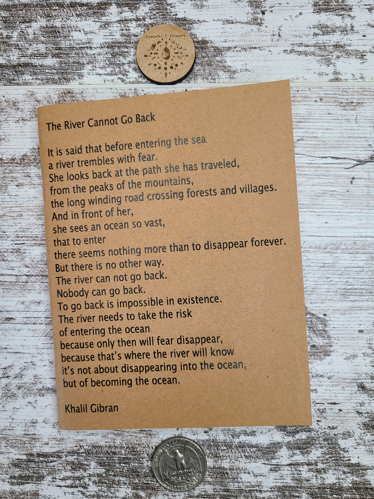 The River Cannot Go Back Journal Notebook – Elemental Elements