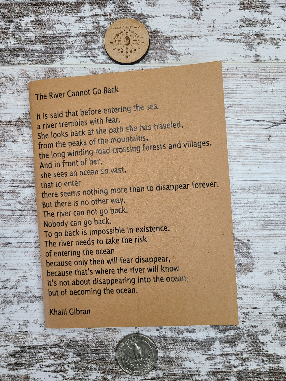 The River Cannot Go Back Journal Notebook – Elemental Elements